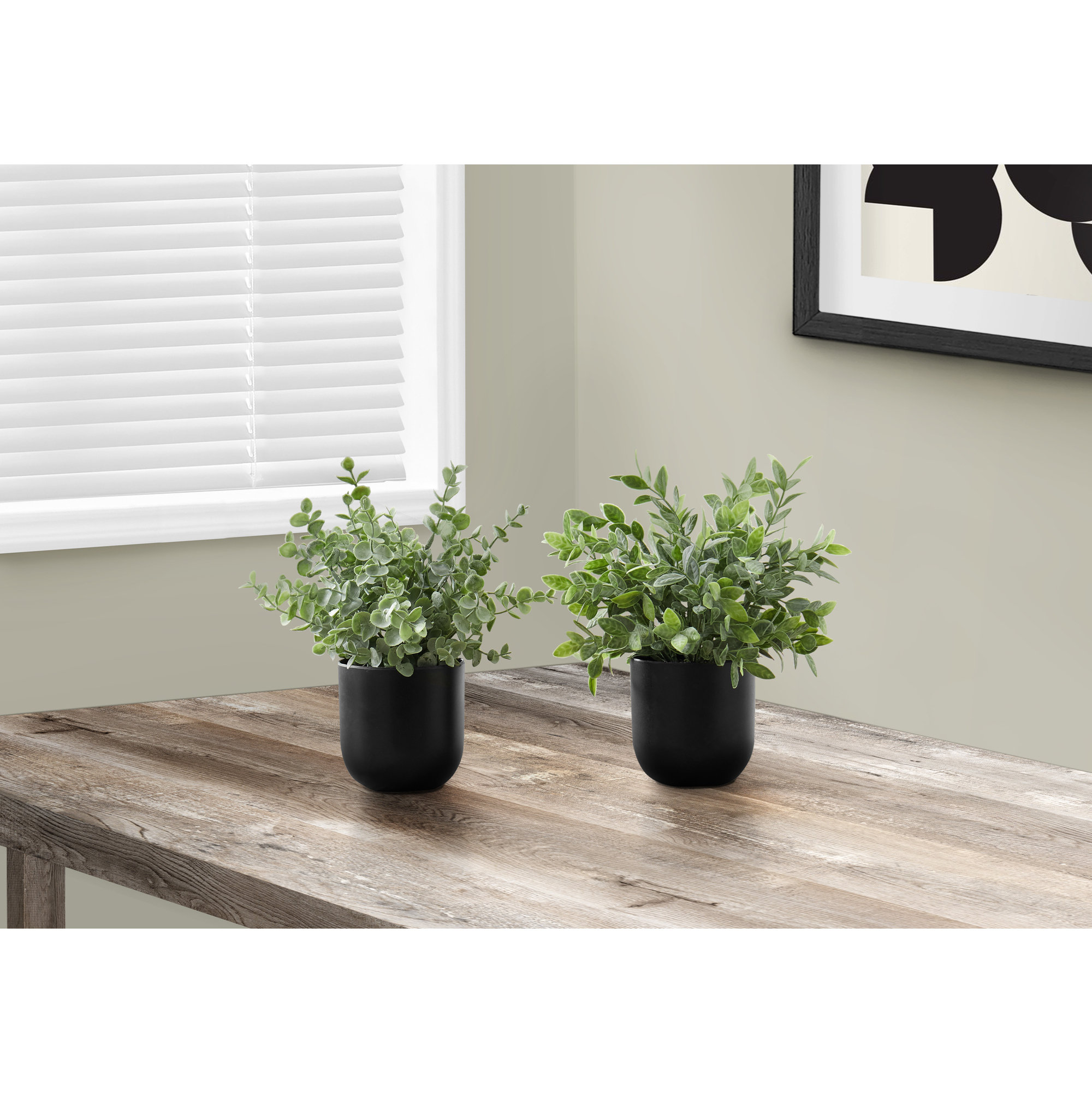 Primrue Artificial Plant, 11" Tall, Eucalyptus Grass, Indoor, Faux ...