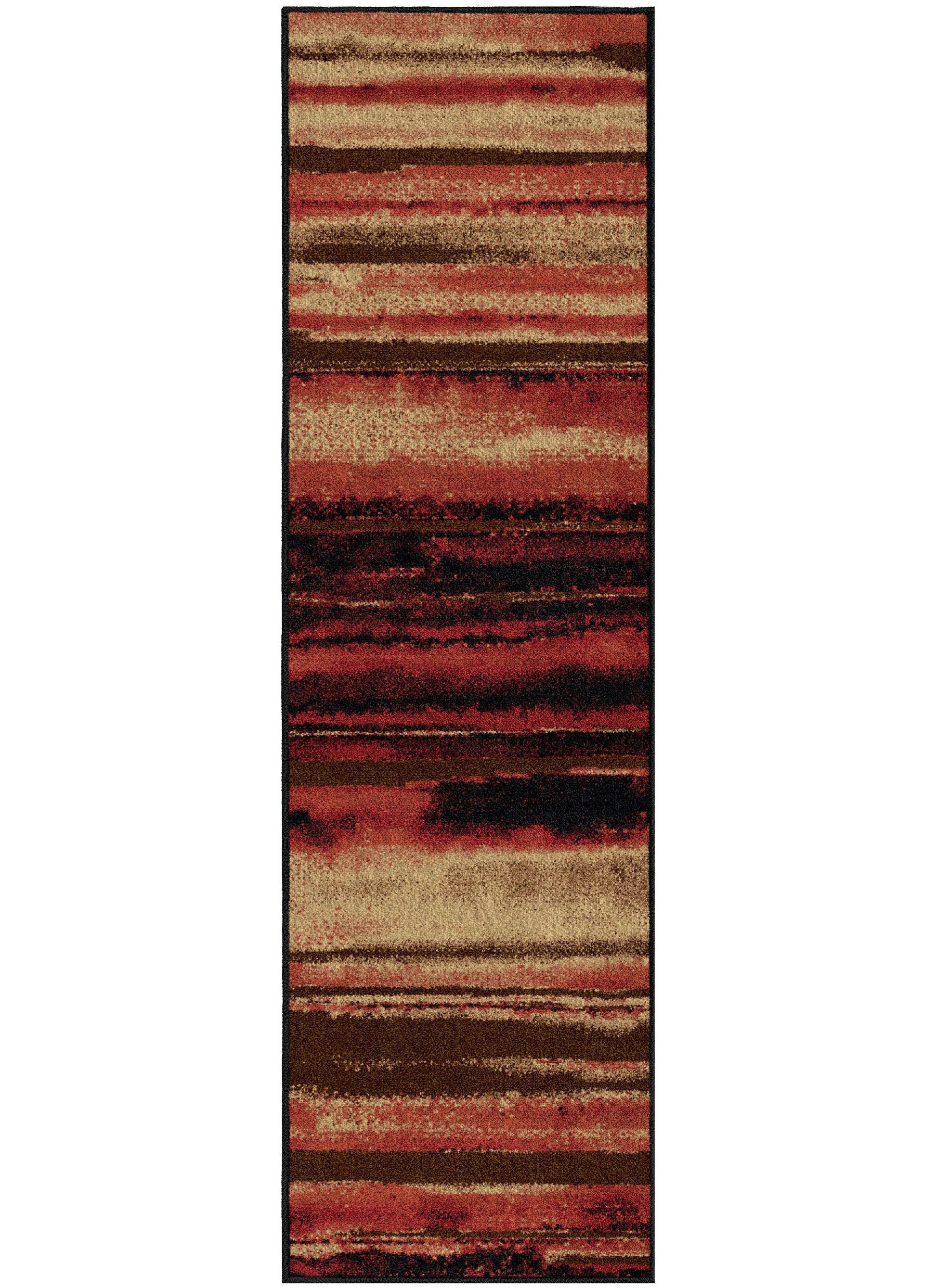 Mayberry Rug Lodge King Red/Brown Area Rug | Wayfair