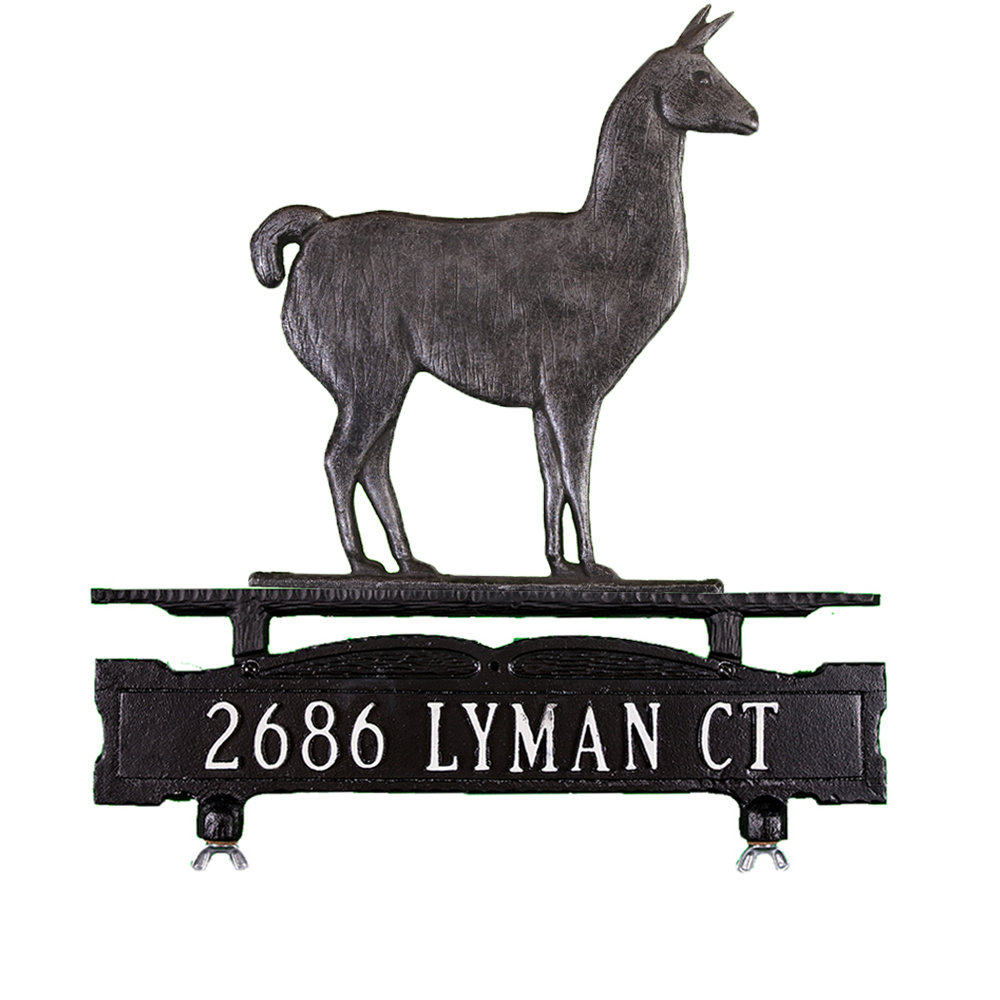 Montague Metal Products Metal Illuminated Mailbox Sign | Wayfair