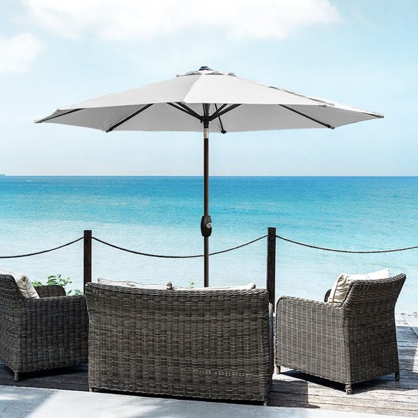 The Twillery Co.® Pierpoint 9' Market Umbrella & Reviews | Wayfair