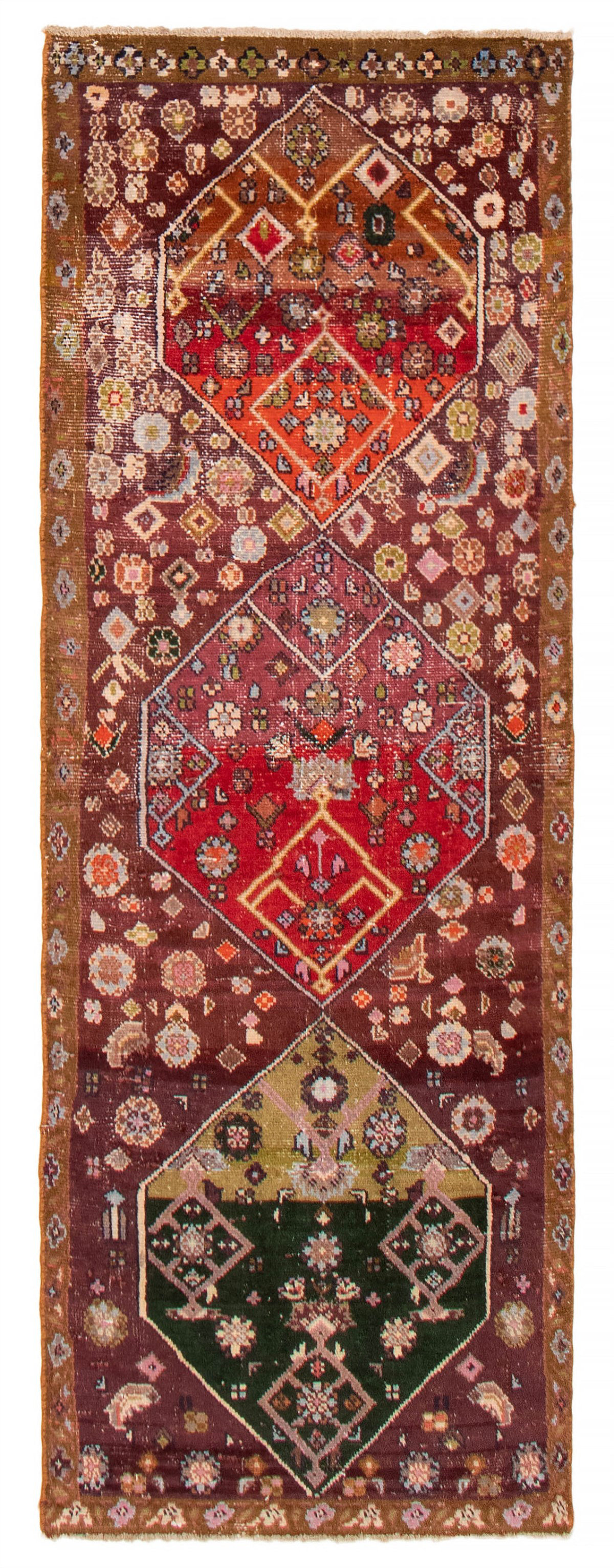 Isabelline Braya One-of-a-Kind Runner 2'11" X 8'1" 1990s Runner Wool ...