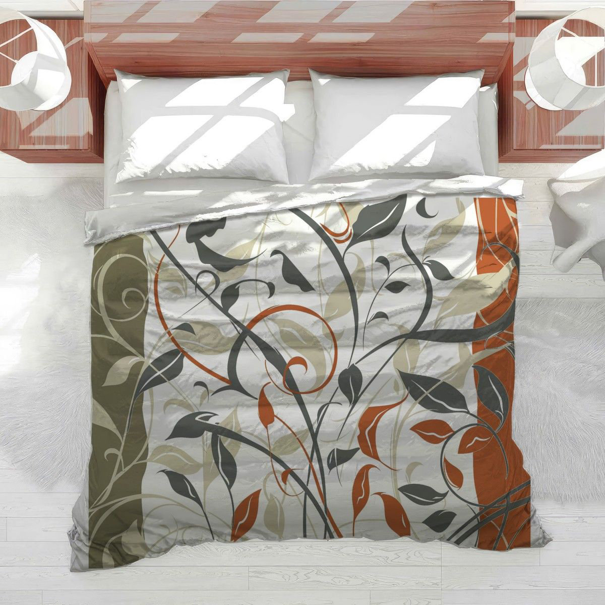 VisionDecor Floral Bedding Cool Pattern Comforter Bold | Wayfair