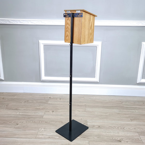 Loon Peak® MDF Donation Box Floor Stand Lobby Foyer Tithes & Offering ...