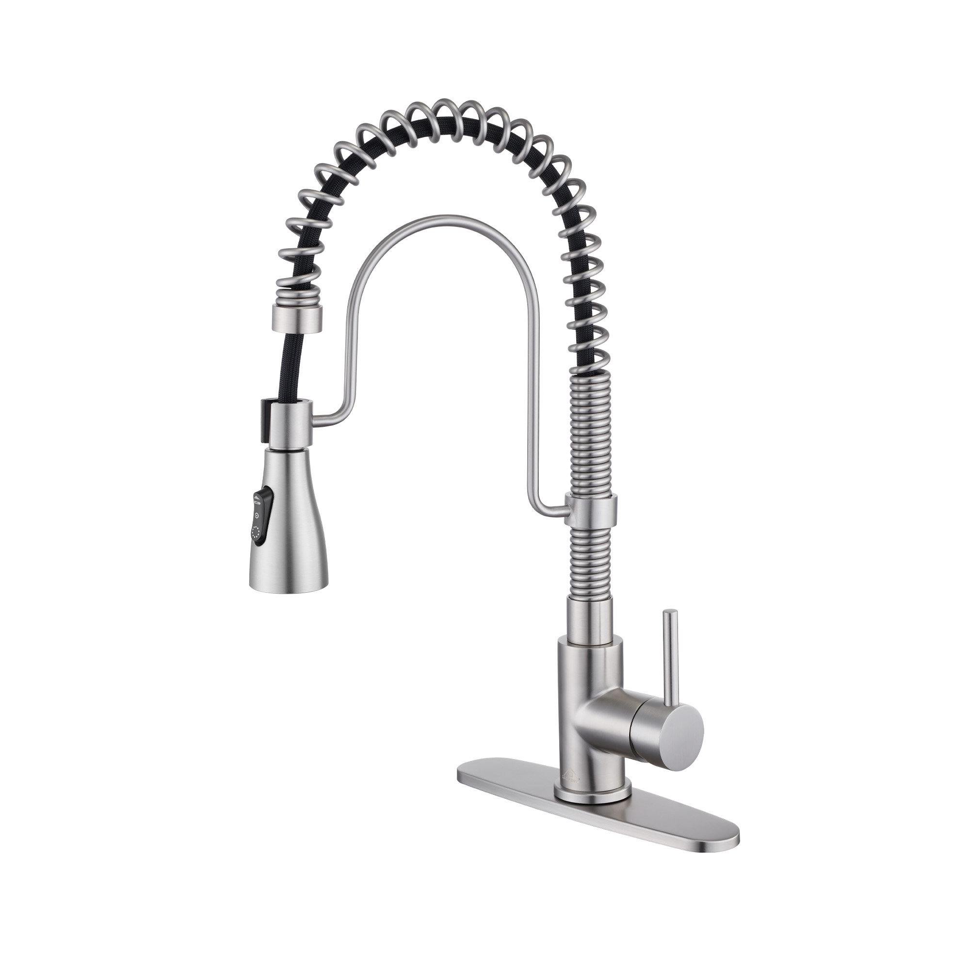 CASAINC Bolden CASAINC 1.8 GPM Spring Neck Pull Down Kitchen Faucet ...