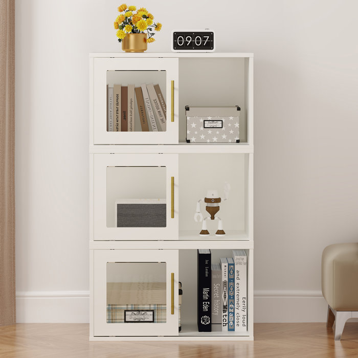 Ebern Designs Adavia 3 Pcs Stackable Cubby Storage Organizers | Wayfair