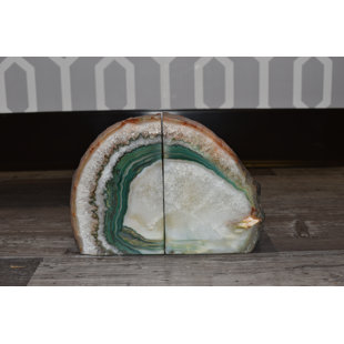 Agate / Geode Bookends You'll Love | Wayfair