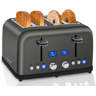 seedeem Toaster 4 Slice, LCD Display, 6 Shade Settings, 1.5'' Wide ...