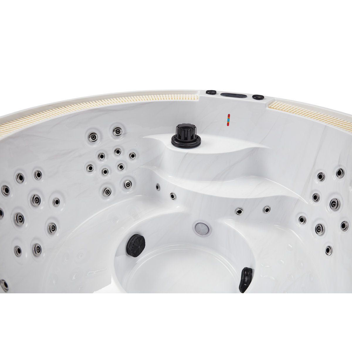 Luxury Spas 220 Volt 7 - Person 52 - Jet Acrylic Round Hot Tub with ...