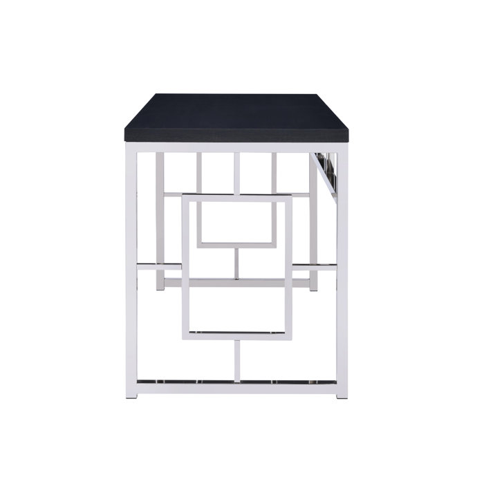 Mercury Row® Agatha Metal Base Writing Desk & Reviews | Wayfair