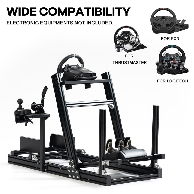 Orren Ellis Anman Aluminum F1 Racing Simulator CockpitFit Logitech G29 ...