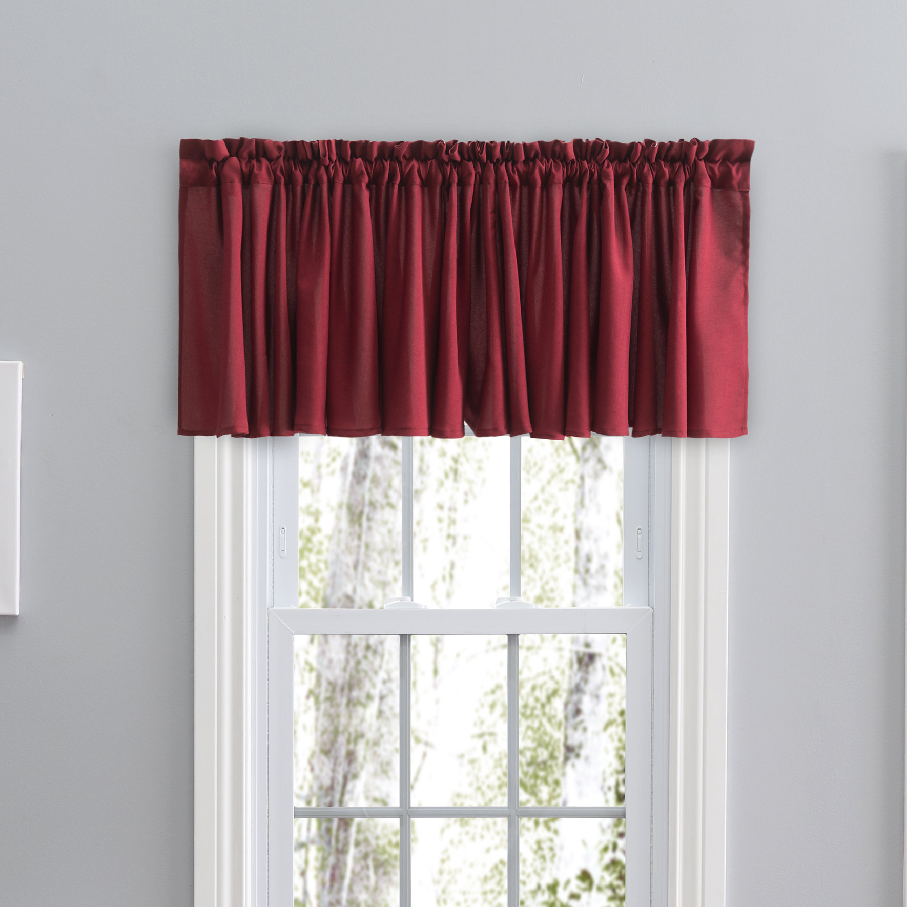 Joss & Main Lakeland Classic Tailored 84" Window Valance Light ...