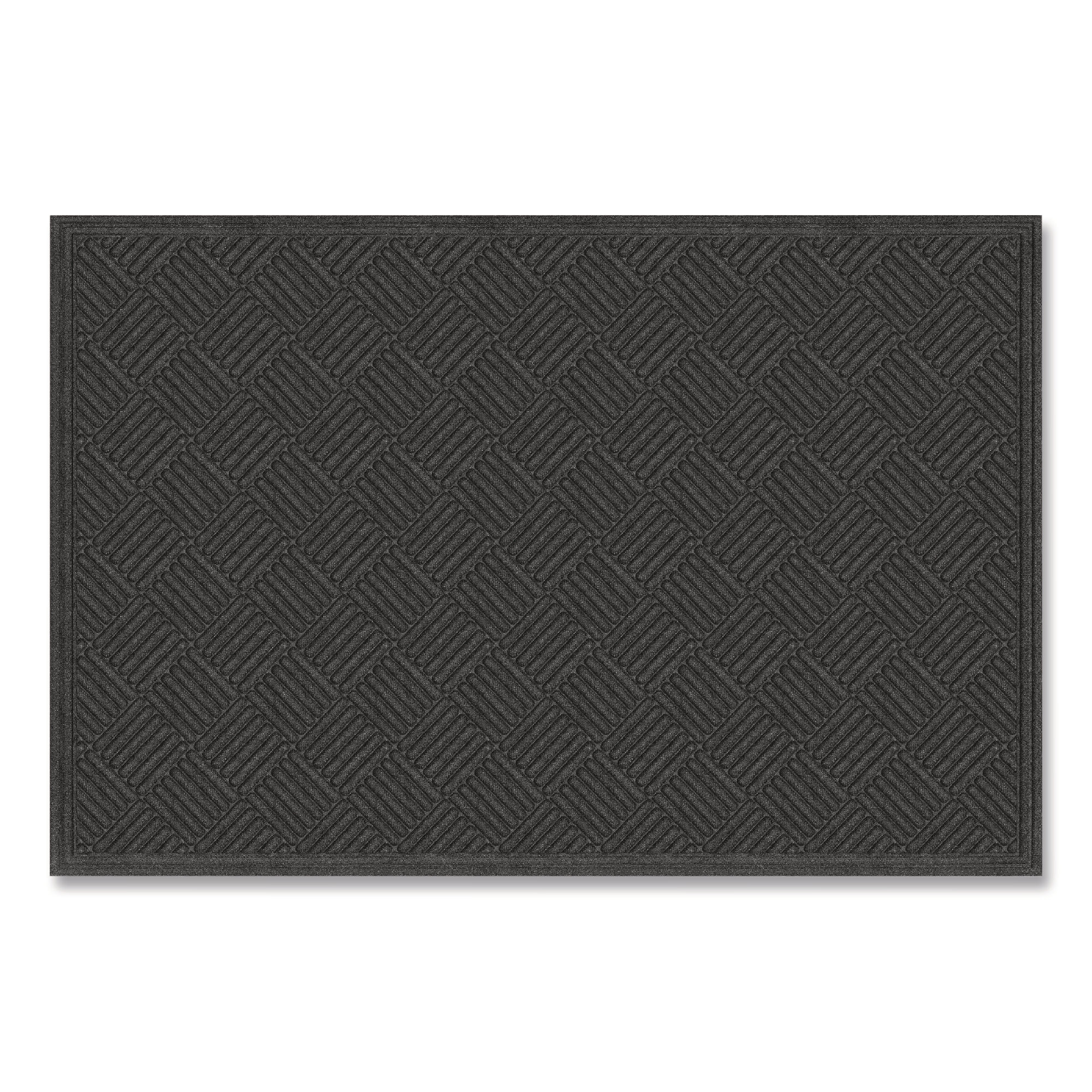 Latitude Run® Apache Mills Ecomat Crosshatch Entry Mat, 48 x 72, Charcoal - Wayfair Canada