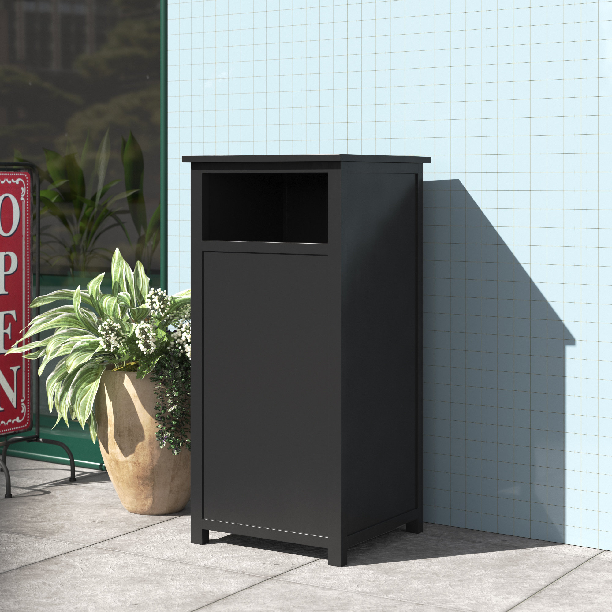 Arete Classic Receptacle Curbside Trash & Recycling Bin - Wayfair Canada