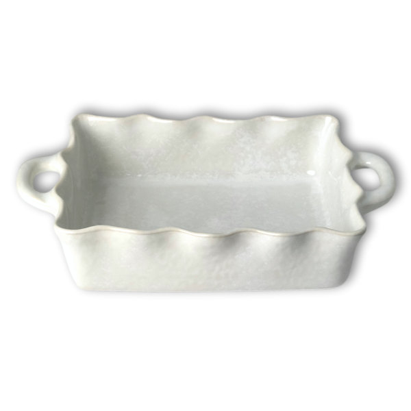 CarmelCeramica Carmel Ceramica Cozina Rectangle Ruffled Stoneware Baker ...