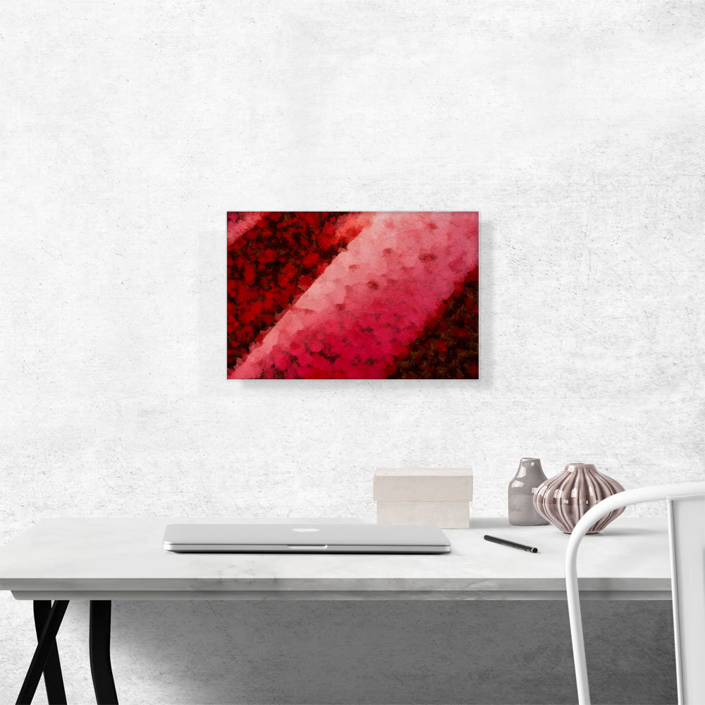 ARTCANVAS Pink Spotted Lines Modern Canvas Art Print - Wayfair Canada