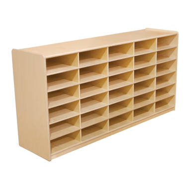Childcraft 30 Compartment Manufactured Wood Cubby | Wayfair