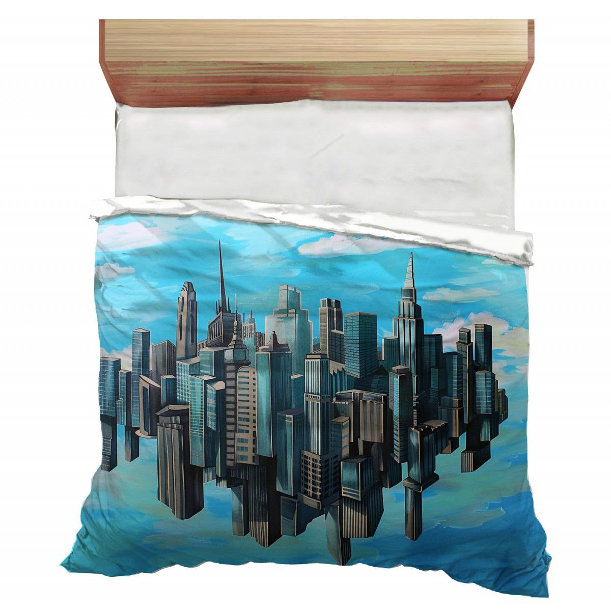VisionDecor Cityscape Bedding Architecture Comforter Metropolis ...