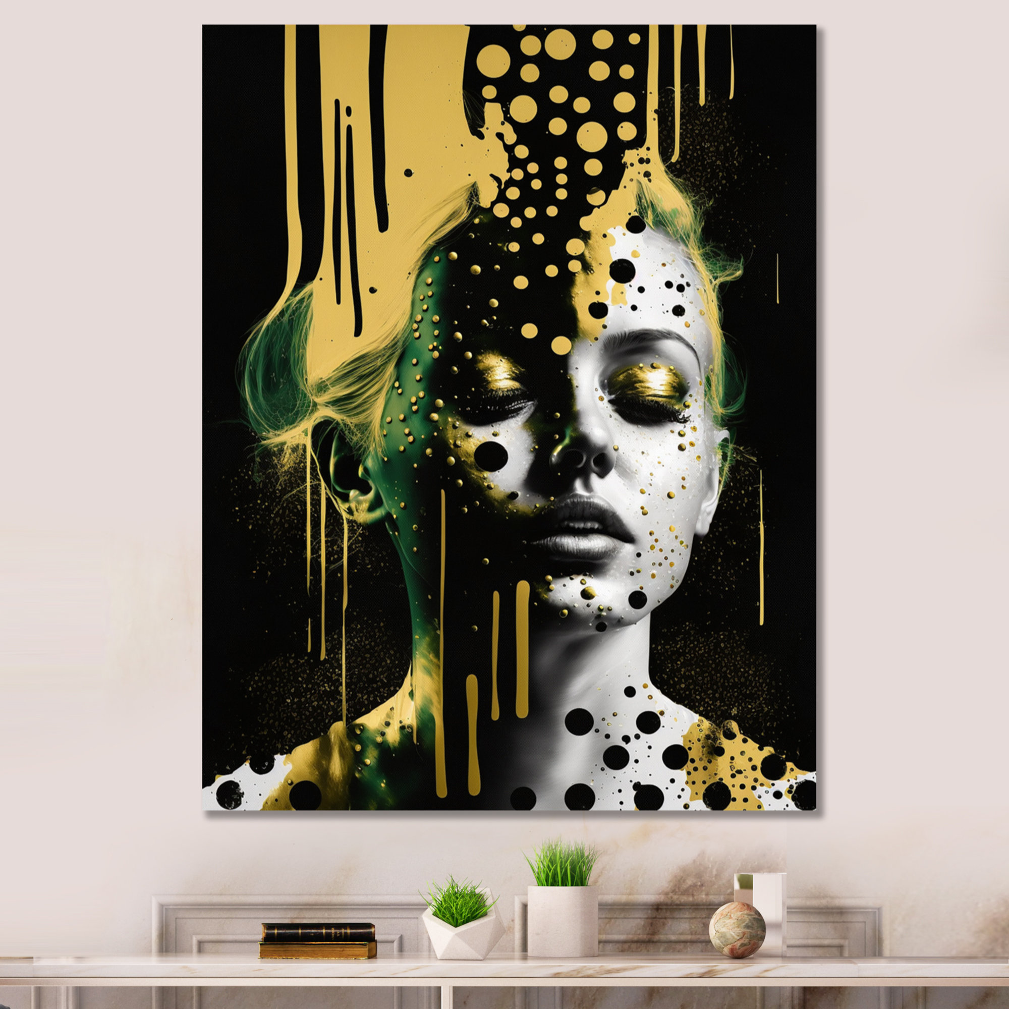 Mercer41 Transcending Female Potrait V - Modern Woman Wall Decor ...