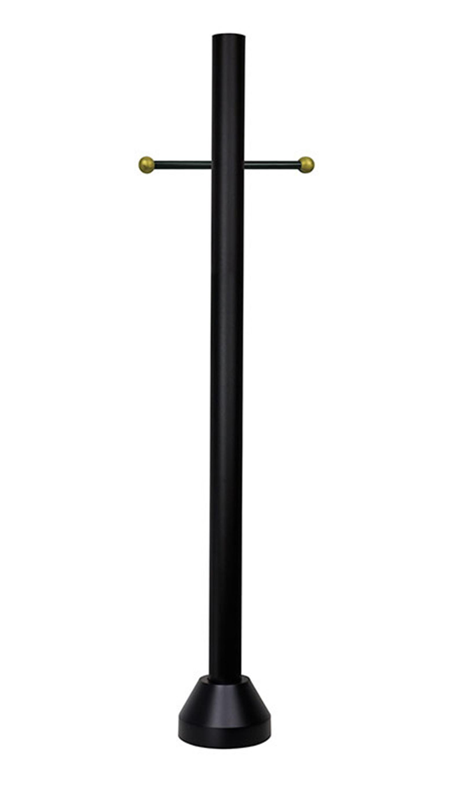 Solus SM6-ST 6'' Surface Mount Aluminum Lamp Post with Cross Arm, Cast ...