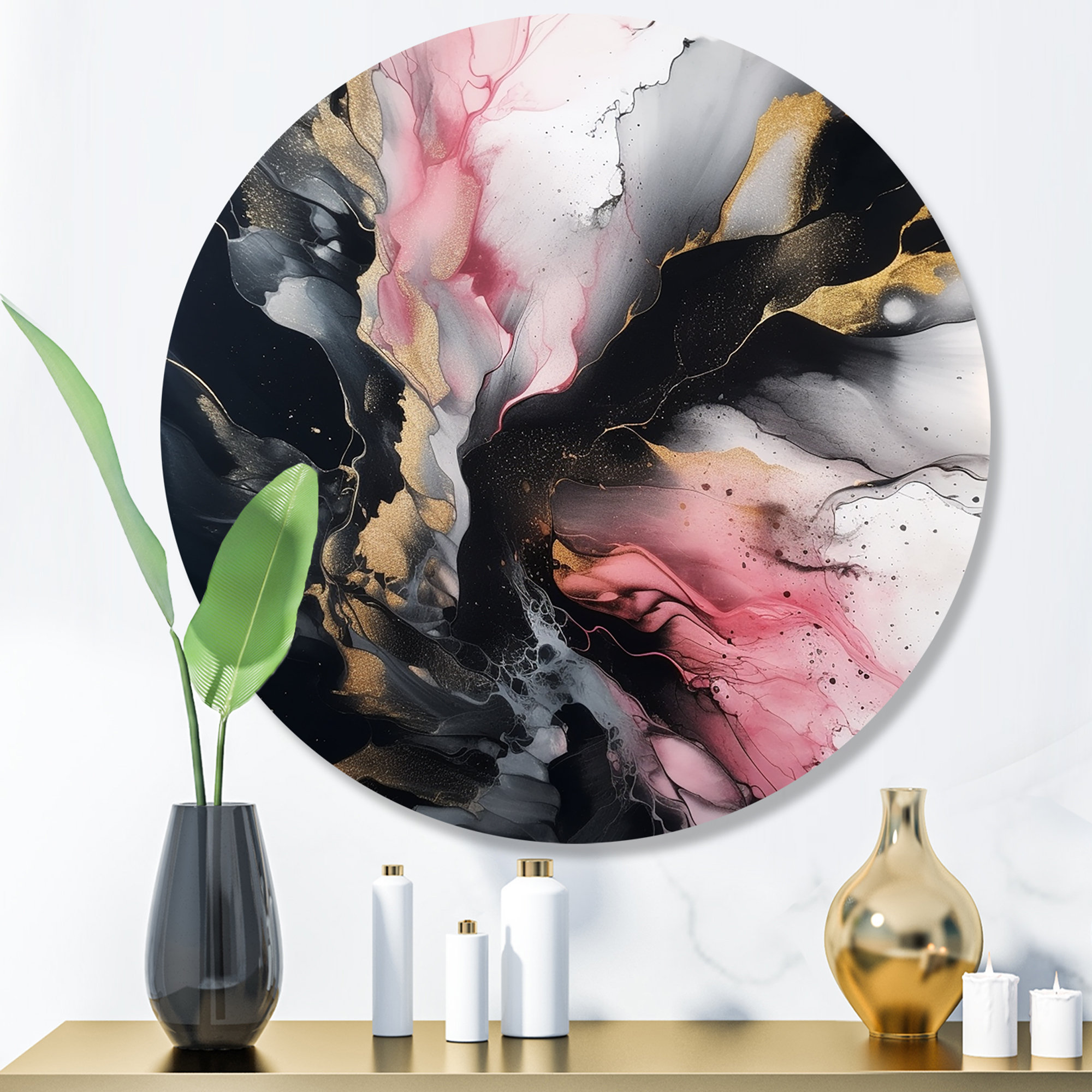Design Art Marble Splash III Wall Décor | Wayfair