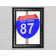 Ebern Designs Interstate 87 Sign - Single Picture Frame Art Prints ...