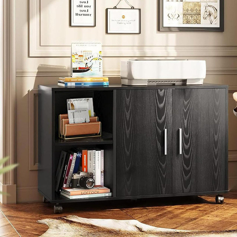 Latitude Run® Office Storage Cabinet with Doors and Shelves, Lateral ...