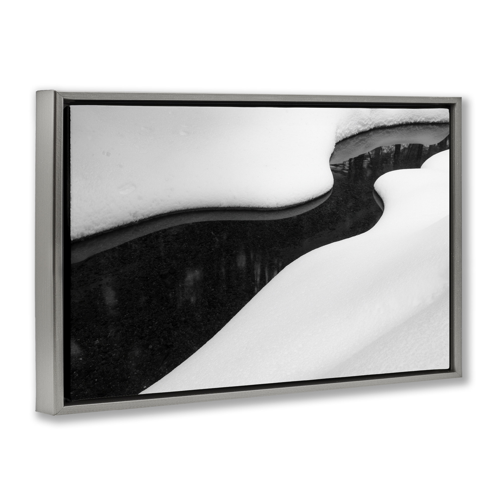 Latitude Run® Yin & Yang Stream Floating Frame, design by James ...