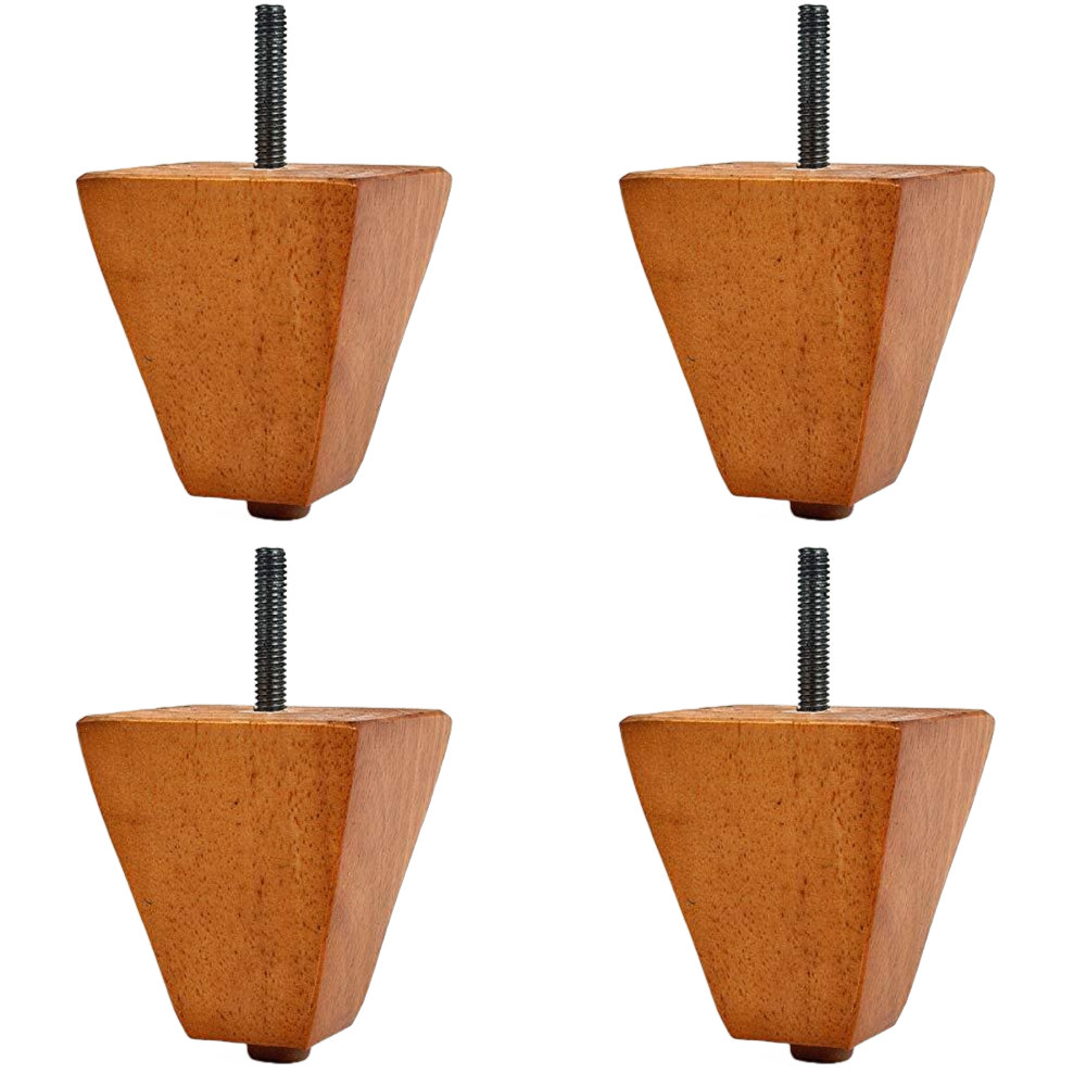 Leg Daddy 3" Maple Finish Pyramid Sofa Leg | Wayfair