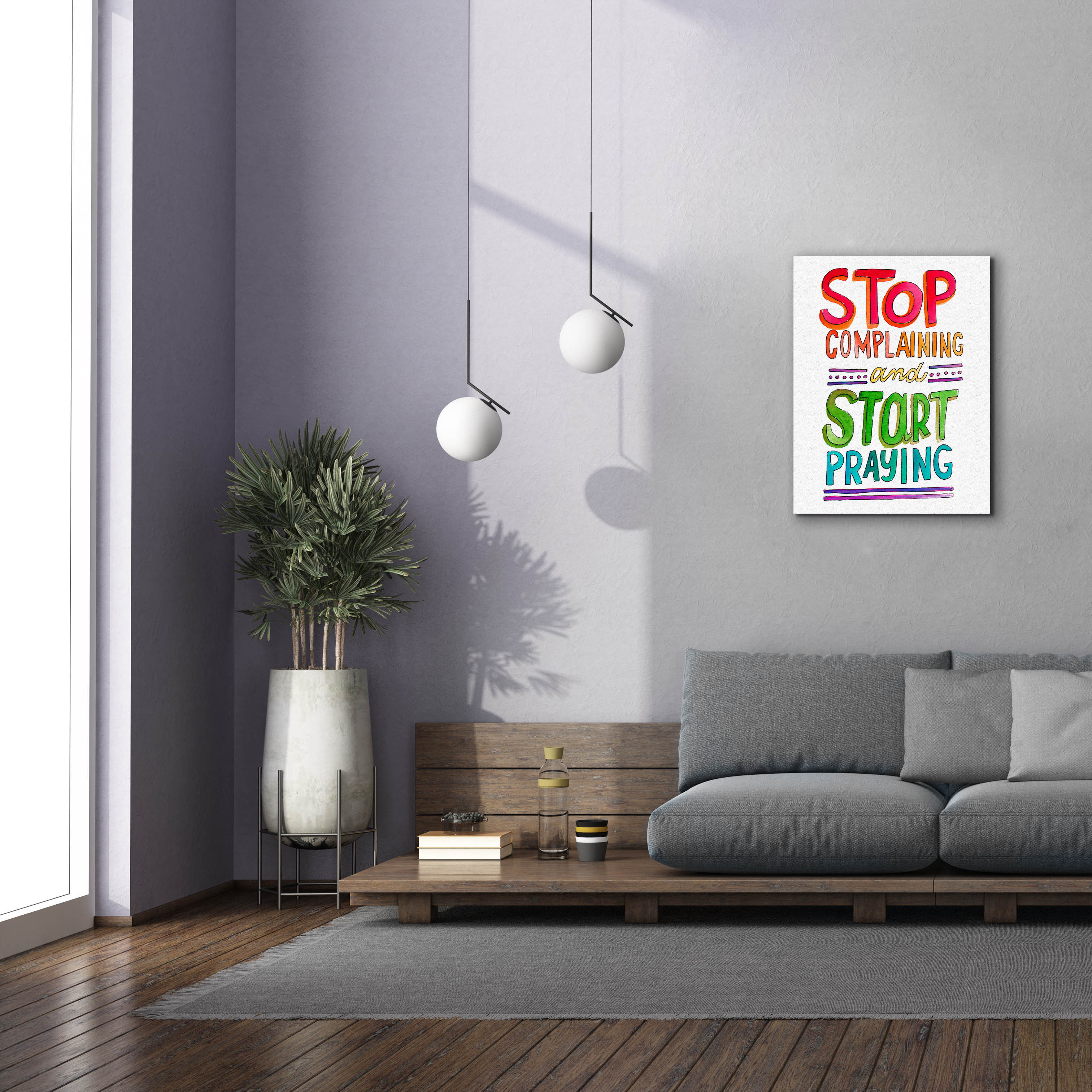 Trinx 'Stop Complaining' by Elizabeth Caldwell Wall Art | Wayfair
