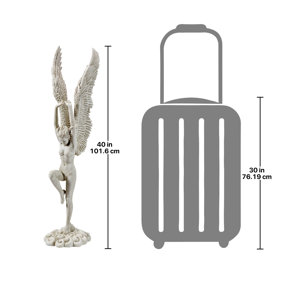 Design Toscano Heaven's Free Fall Angel Statue & Reviews | Wayfair