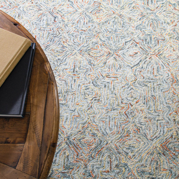 CompanyC Barranco Hand Tufted Wool Gray/Yellow/Orange Area Rug ...