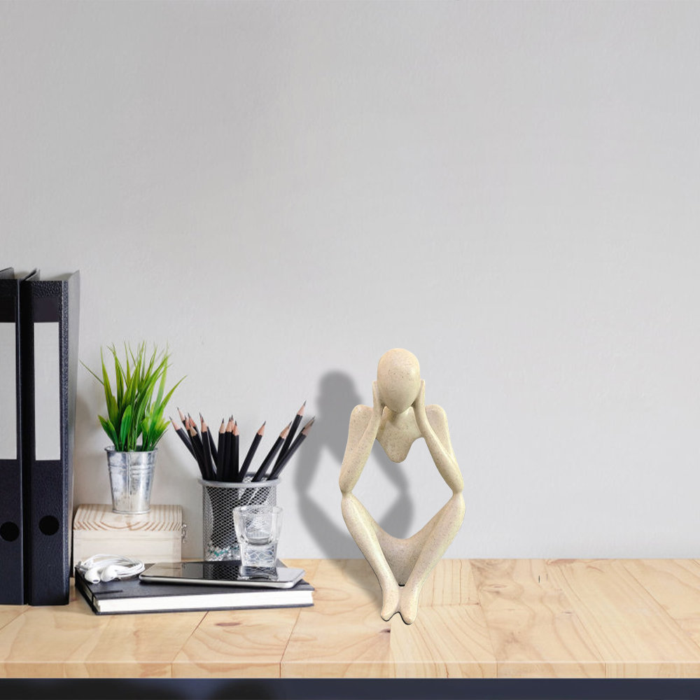 Ivy Bronx Elegant Resin Statue Decor - Perfect For Dining Tables, Desks ...