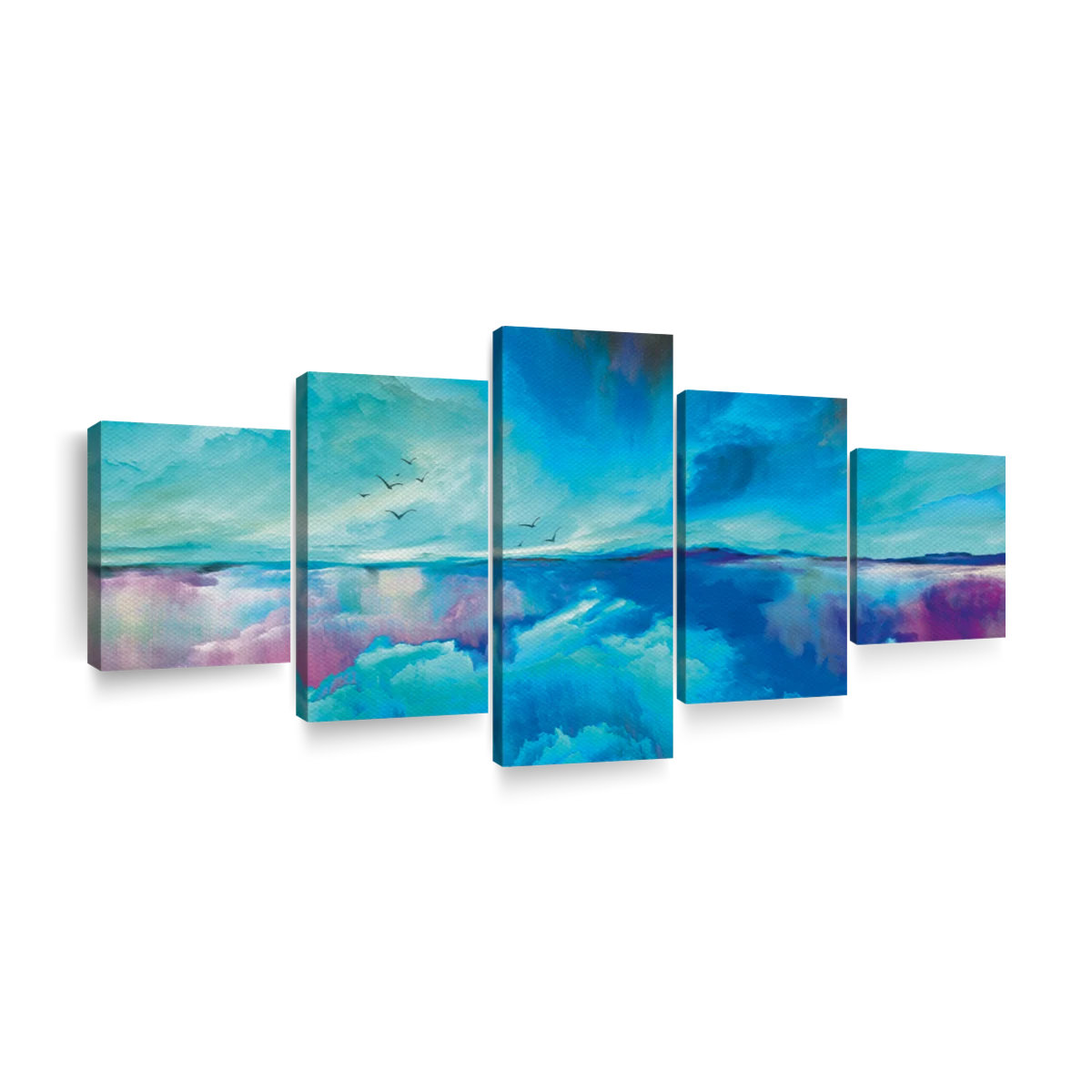 Millwood Pines Sky Abstract Multi Piece Canvas Print - Wayfair Canada