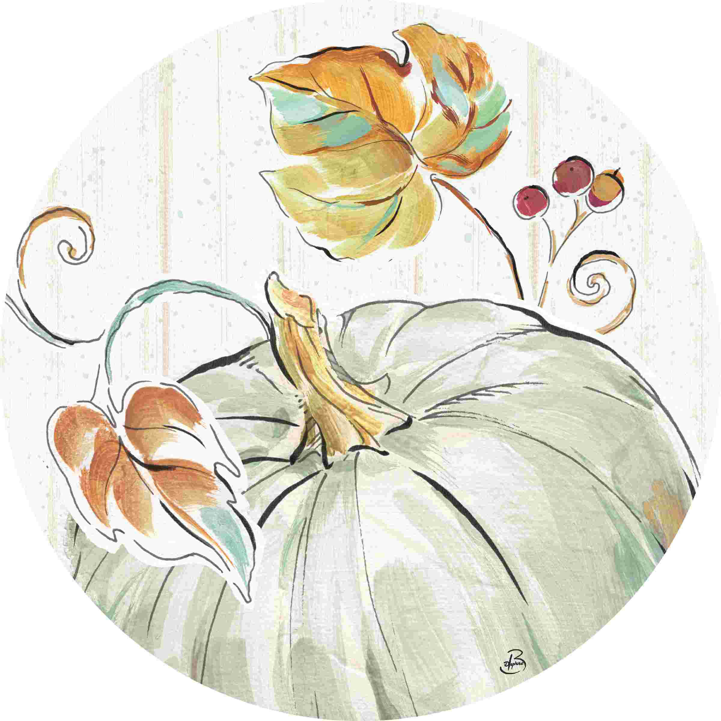 August Grove «Pumpkin Patch» - reproduction sur toile tendue - Wayfair ...