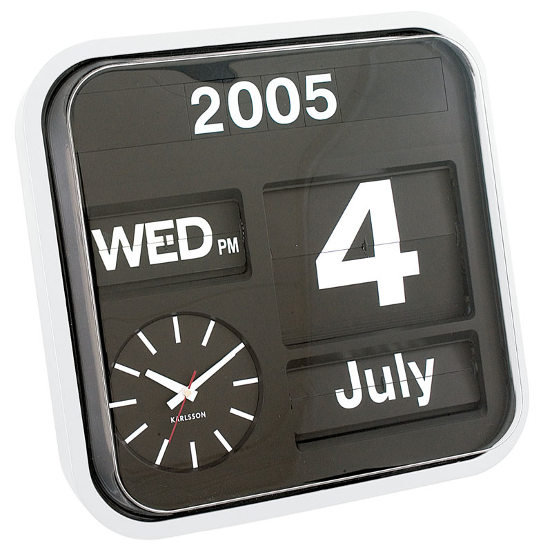 Karlsson Big Flip Silent Wall Clock & Reviews | Wayfair.co.uk