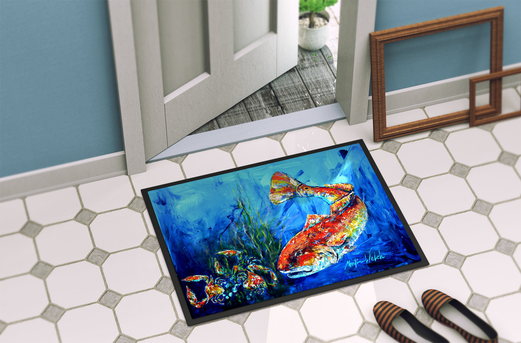 Breakwater Bay Trilby Scattefish Non-Slip Outdoor Door Mat - Wayfair Canada