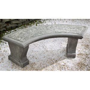 Cast Stone & Concrete Outdoor Benches You'll Love | Wayfair