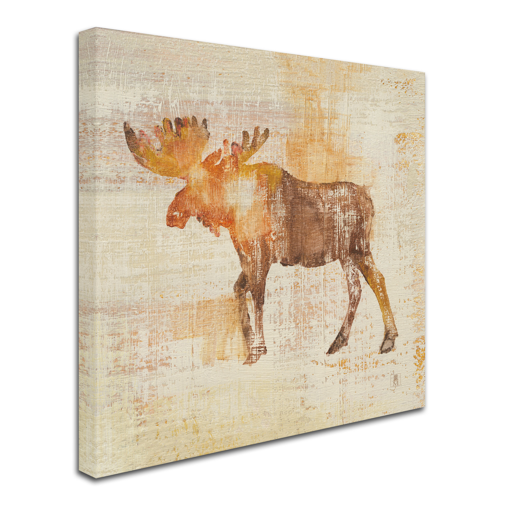 Millwood Pines 'Moose Study' Print on Wrapped Canvas - Wayfair Canada