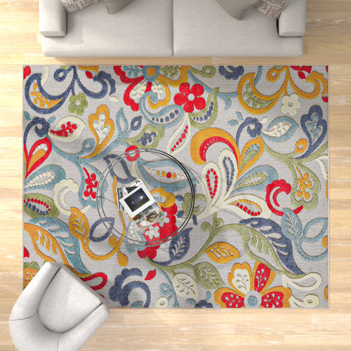 8' x 10' Red Outdoor Rugs You'll Love | Wayfair