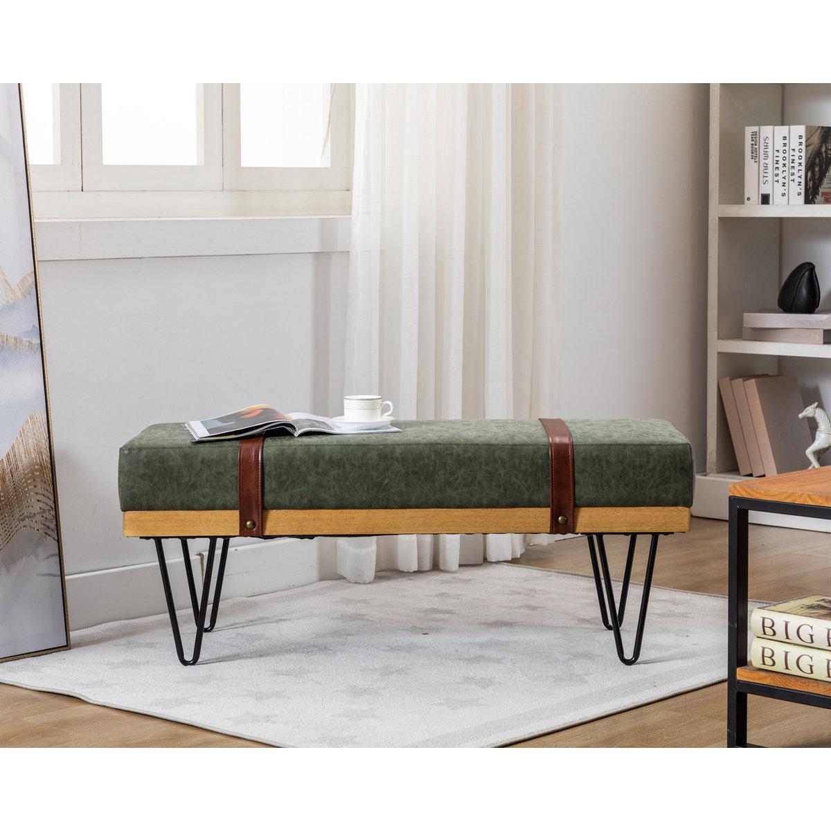 17 Stories Josiaha Upholstered Bench & Reviews | Wayfair