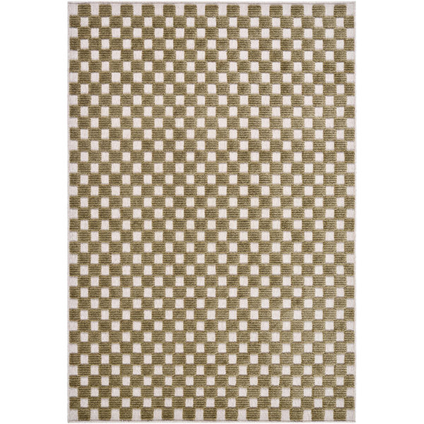 Ebern Designs Elli Washable Checkered Rug | Wayfair