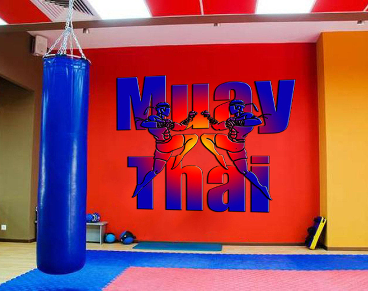 Orren Ellis Vinyl Wall Decal Fight Club Kickboxing MMA Fighters Gym ...