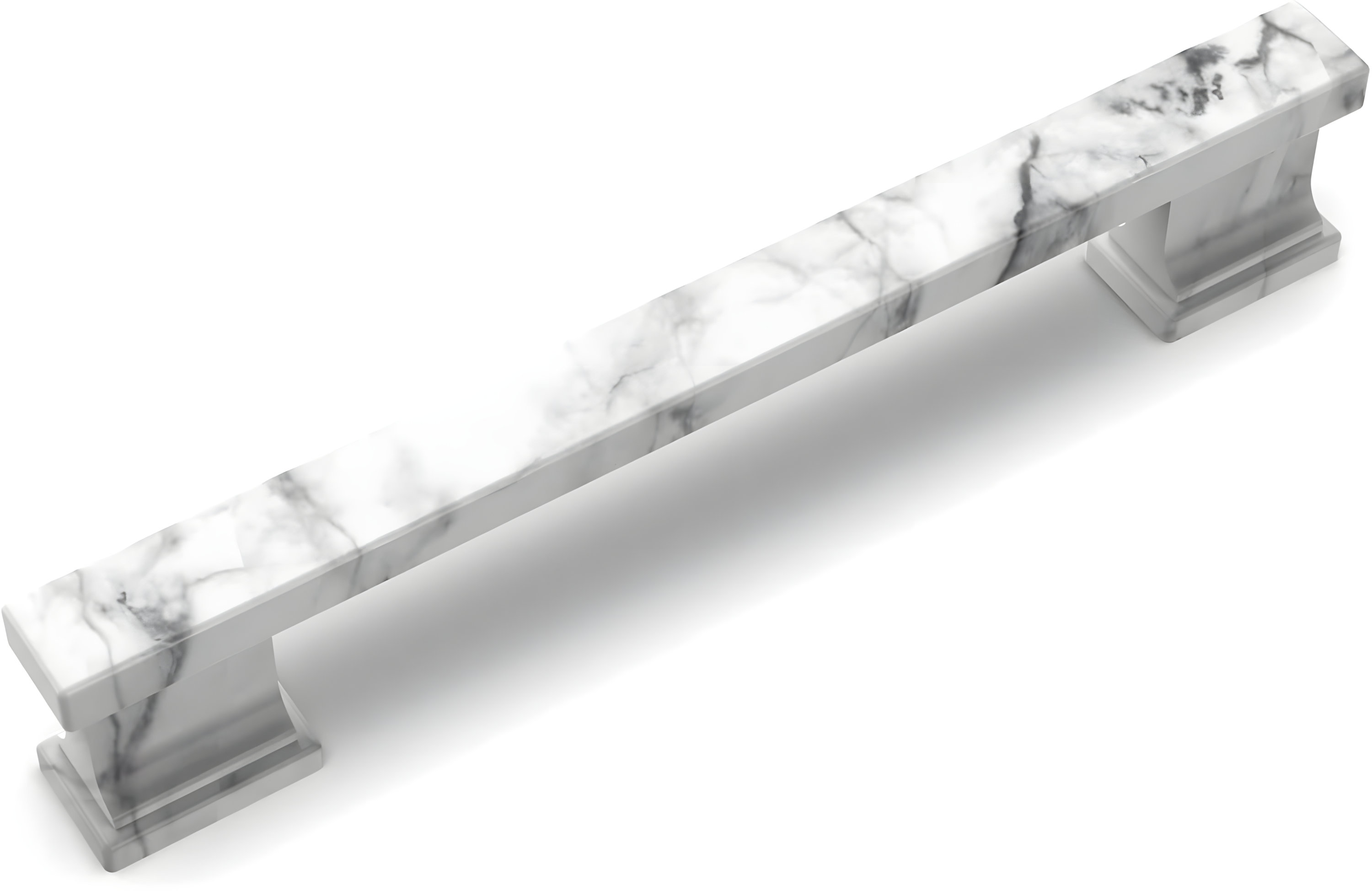 ERTCHUE RIED 10 Pack 5-Inch Zinc Alloy White Marble Cabinet Pulls With ...