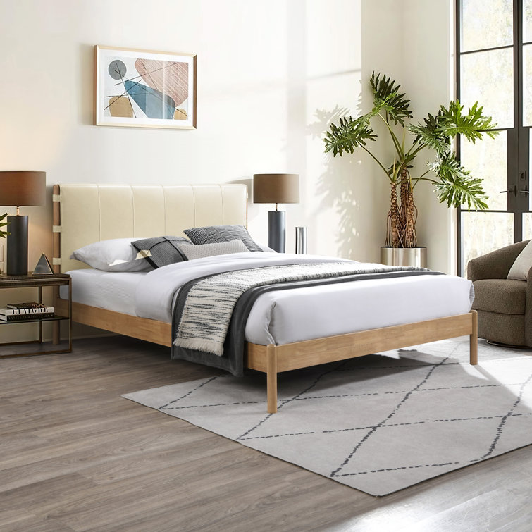 Latitude Run® Chrishaud Vegan Leather Bed | Wayfair