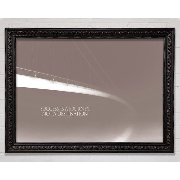Bright Star Success Is A Journey Beige - Single Picture Frame Art ...