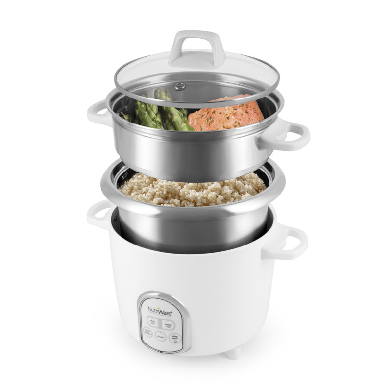 Aroma 7-Cup (Uncooked) / 14-Cup (Cooked) Pot Style NutriWare Digital ...