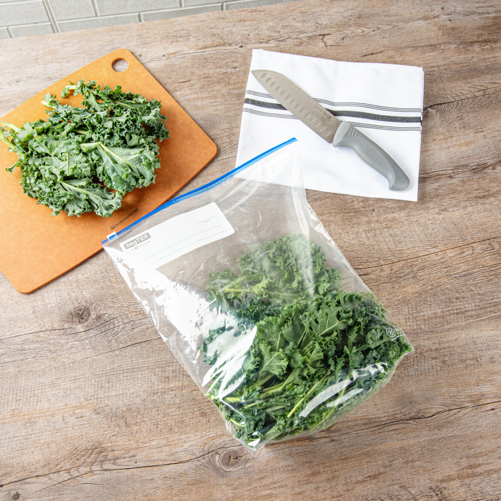 Restaurantware-Bag Tek 2 Gallon Freezer Slider Bags, Disposable Zipper ...