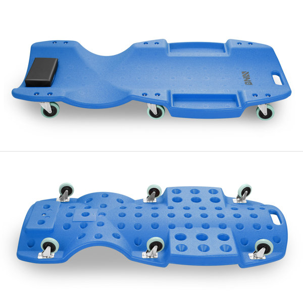 DNA Motoring 48" Heavy-Duty Low-Profile Roller Automotive Creeper With ...