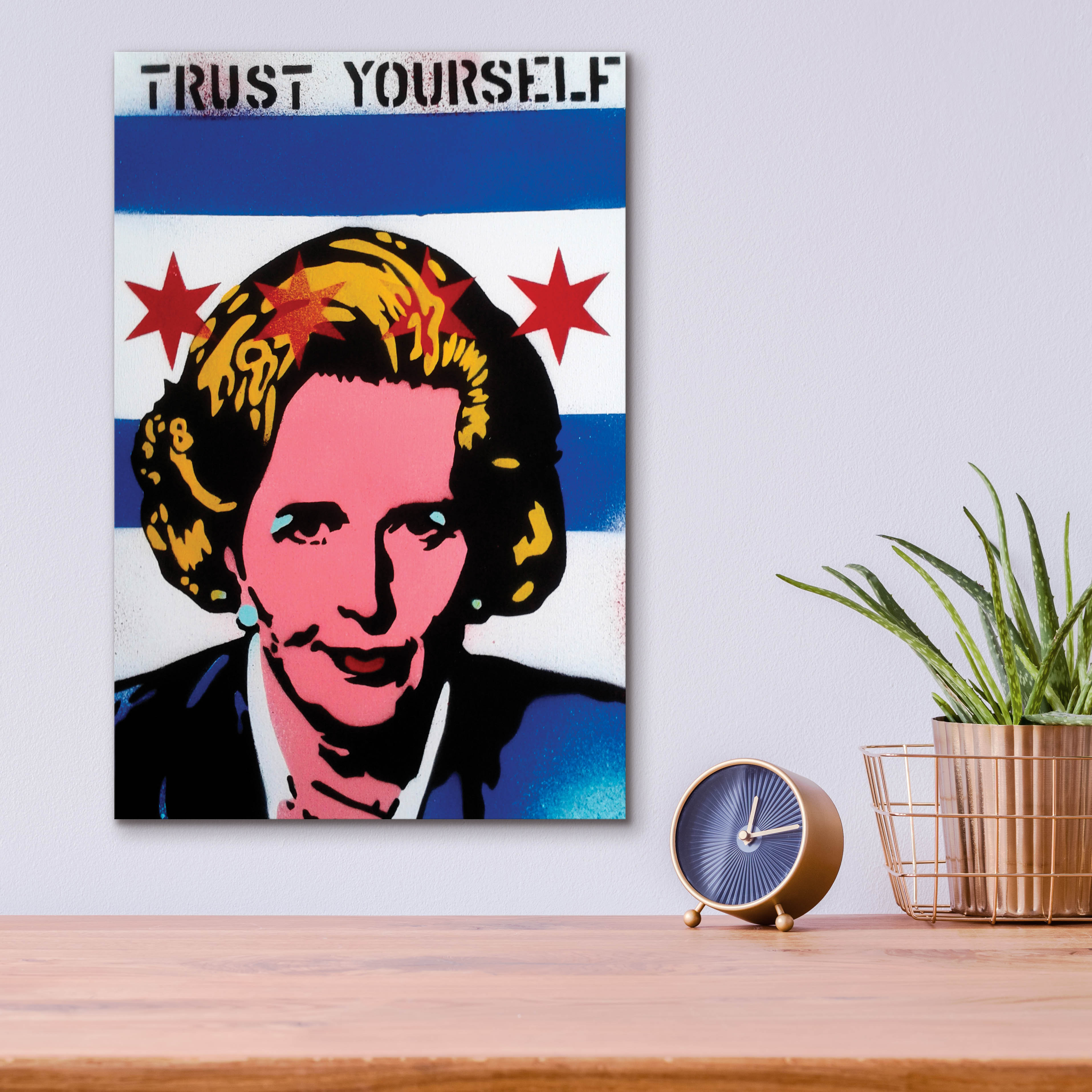 Winston Porter Trust Yourself' by Abstract Graffiti Acrylic Glass Wall ...