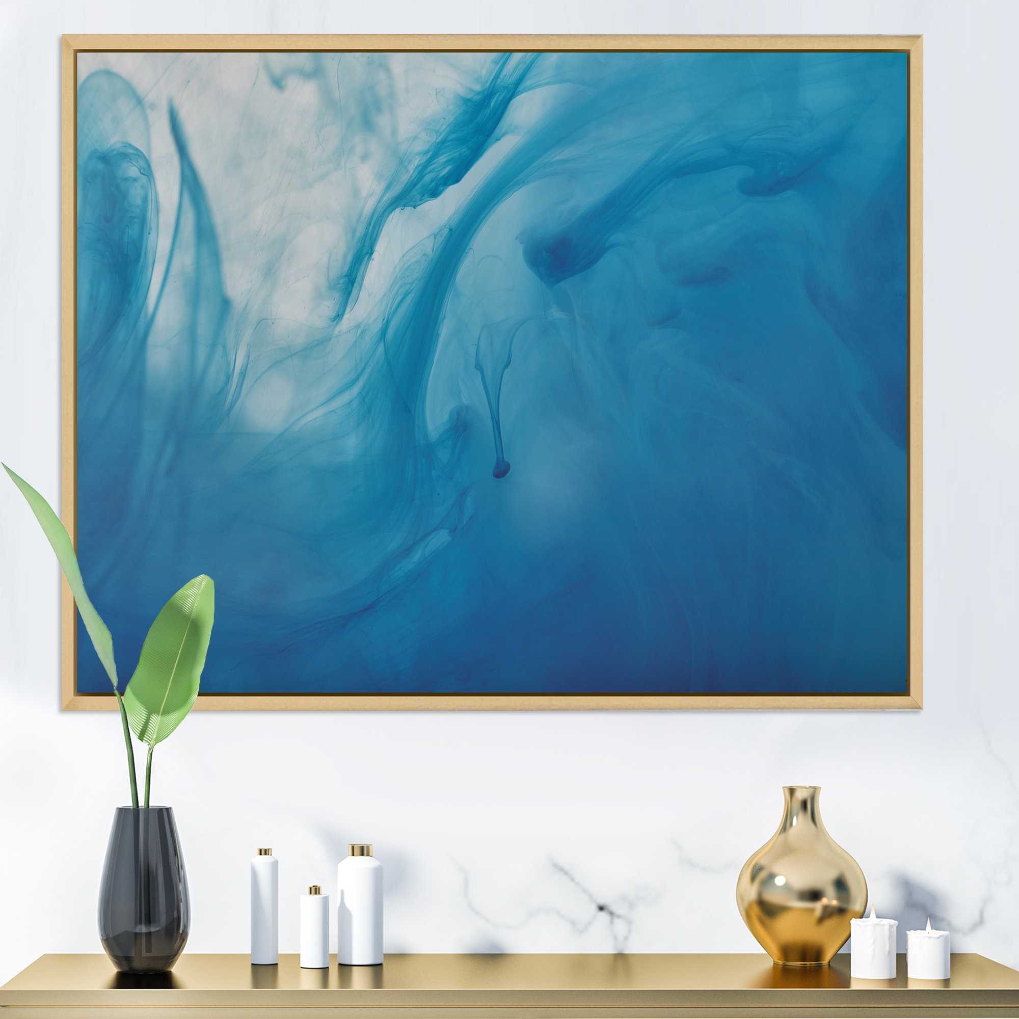 Wrought Studio Blue And Mixed Liquid Ink " Blue And Mixed Liquid Ink ...